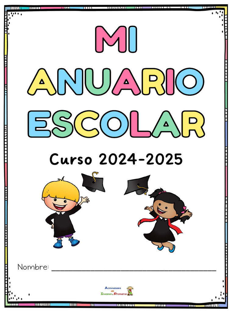 Anuario Escolar Curso 2024 2025 | PDF