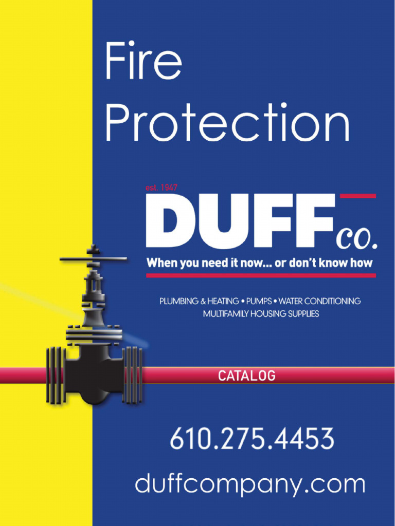 Duff Co Fire Protection Catalog | PDF | Valve | Gas Technologies