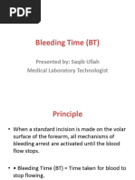 Bleeding and Clotting Time Tests Explained | PDF | Bleeding | Vertebrates