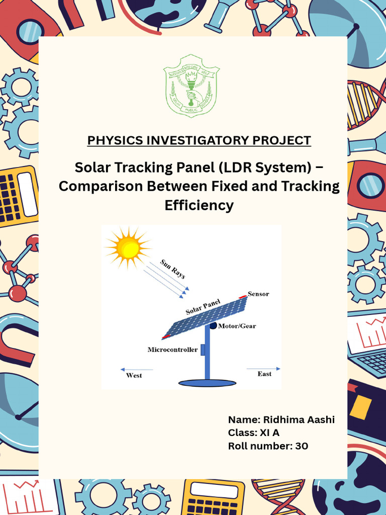 Physics Investigatory Project Class 11 | PDF | Photovoltaics | Solar Panel