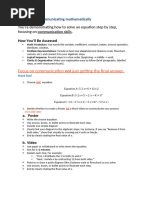 Year 12 QCAA Math Assignment Guide | PDF | Experience | Complexity