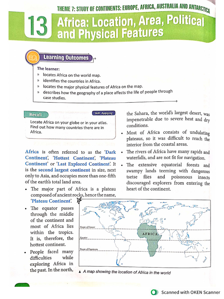 Geography Africa Notes | PDF
