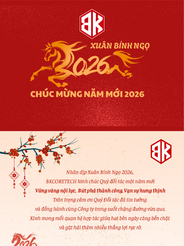 Bkcoretech-Thiep Chuc Tet 2026 | PDF
