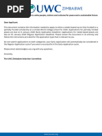 UWC 2025 Application Guidelines | PDF | University And College ...
