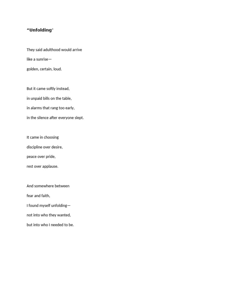 Adulting Poems | PDF