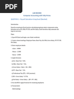 Tally Prime Practice Questions Guide | PDF