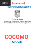 COCOMO Model Overview and Calculations | PDF | Applied Mathematics