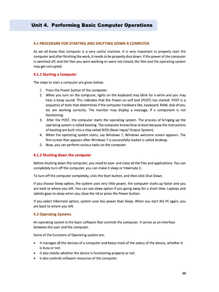 ICT Skills Unit 4 | PDF