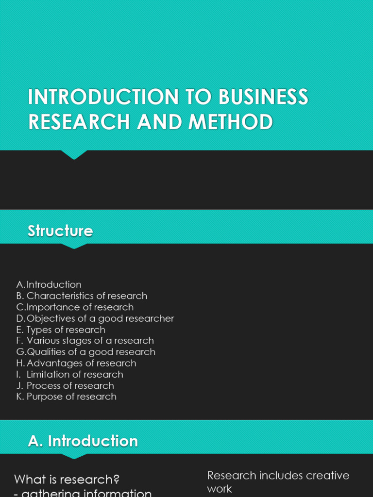 Chapter 1 Introduction To Business Research | PDF | Theory | Knowledge