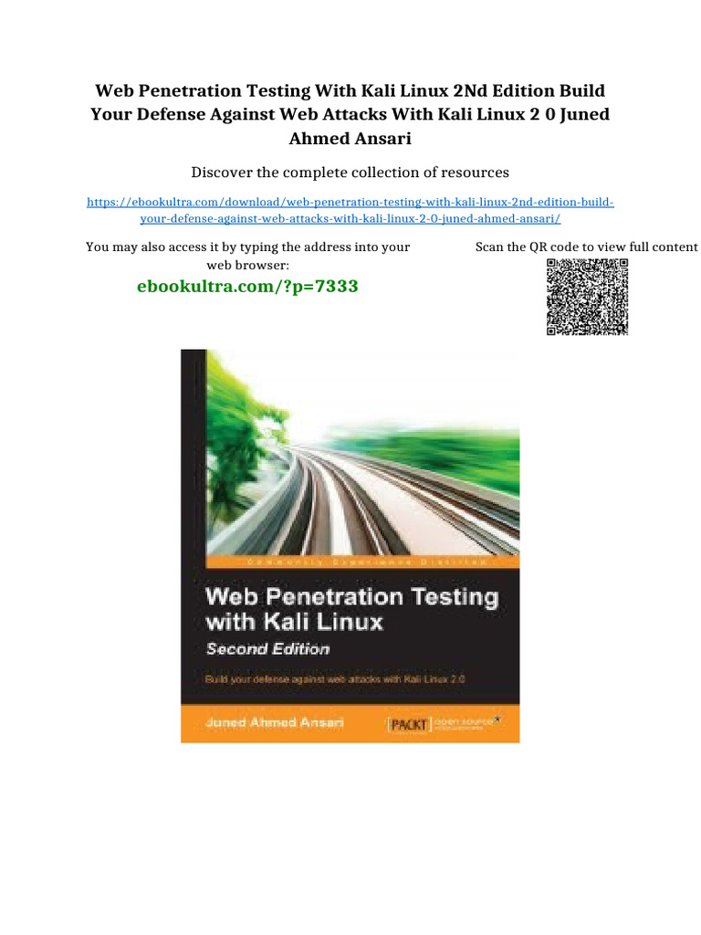 Web Penetration Testing With Kali Linux 2nd Edition Build Your Defense ...
