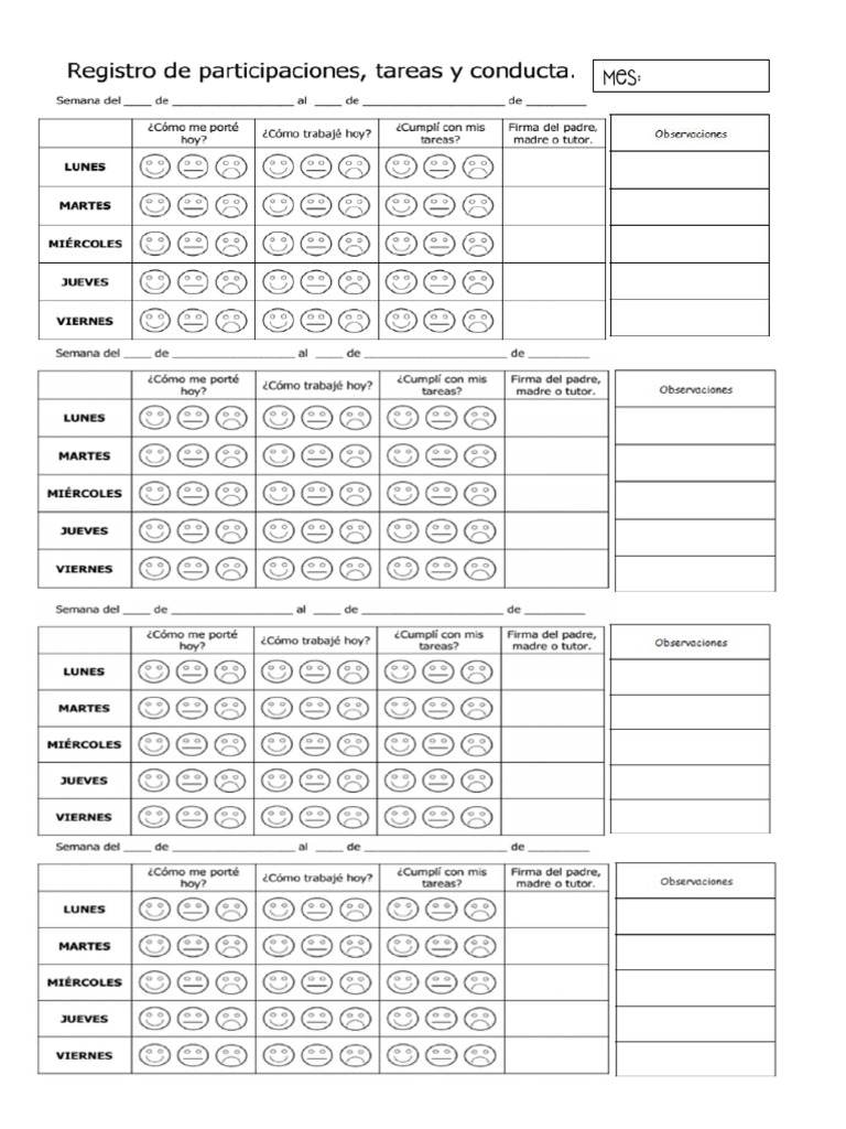 Formato de Conducta 3ªA | PDF
