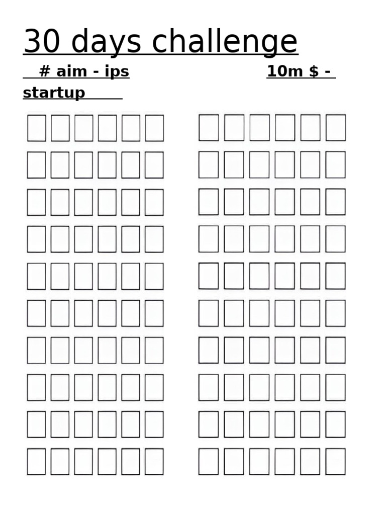 30 Days Challenge | PDF