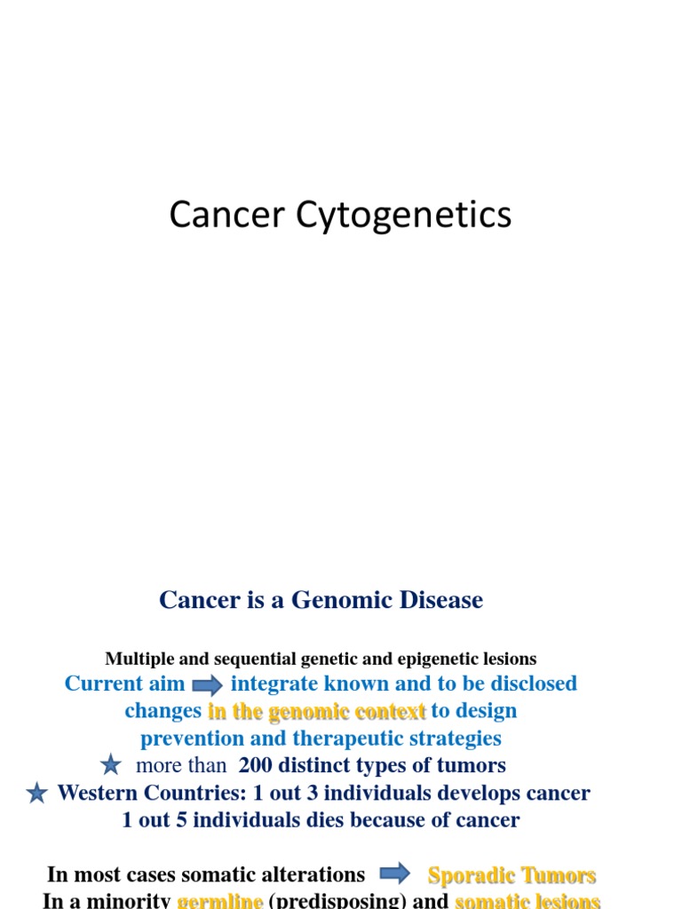 Cancer Cytogenetics | PDF | Neoplasms | Fluorescence In Situ Hybridization
