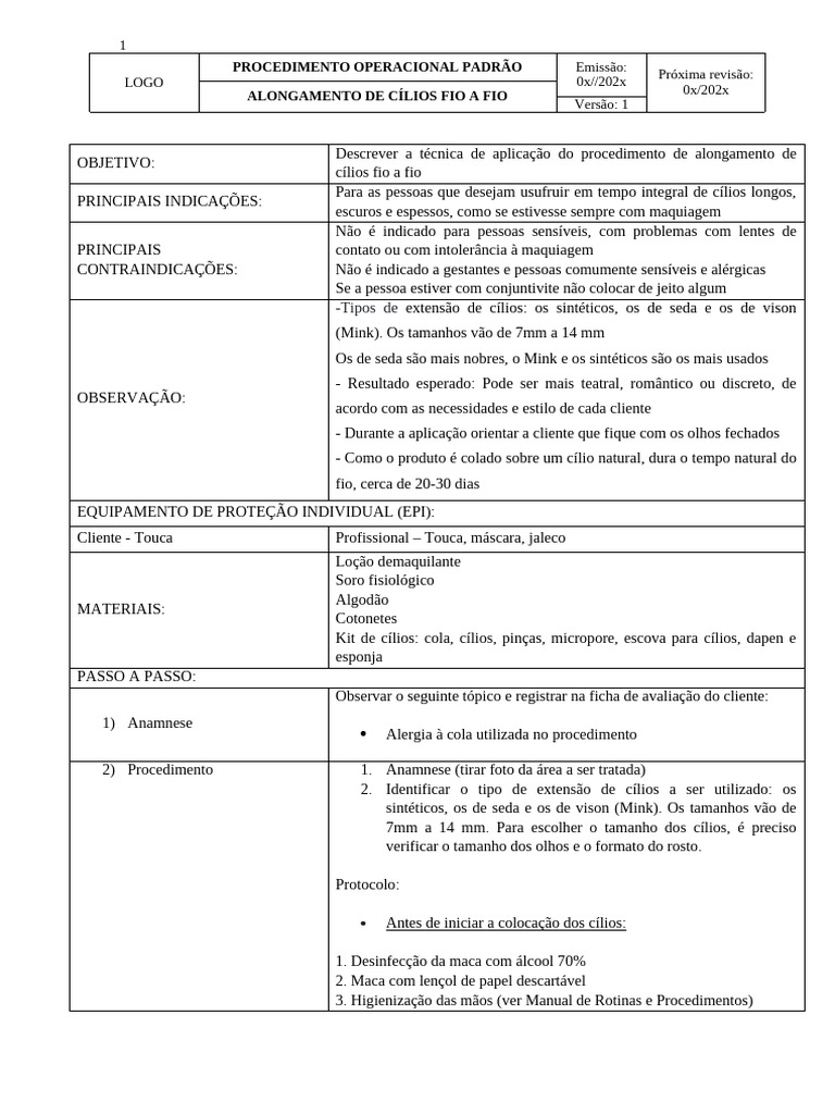 Pop - Alongamento de Cílios Fio A Fio | PDF