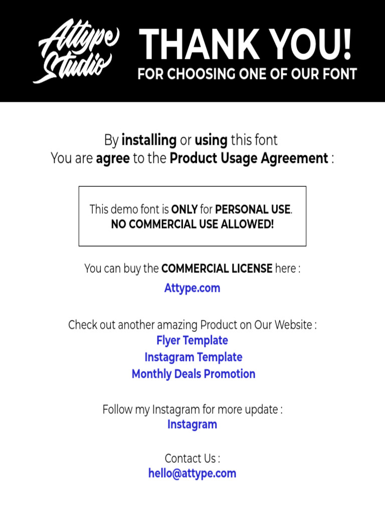 Read Me First - Thank You | PDF