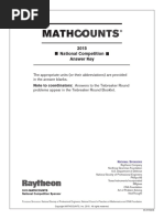2020 State Competition Answer Key | PDF | Mathematics