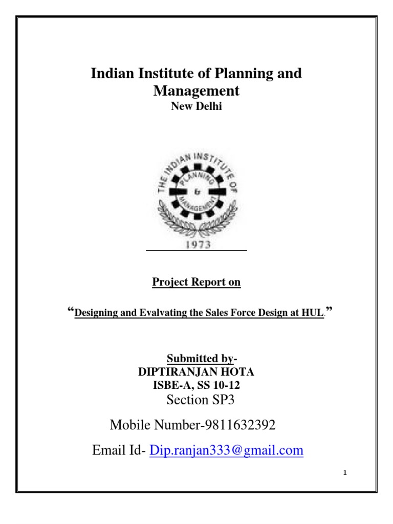 Indian Institute of Planning and Management: New Delhi | PDF