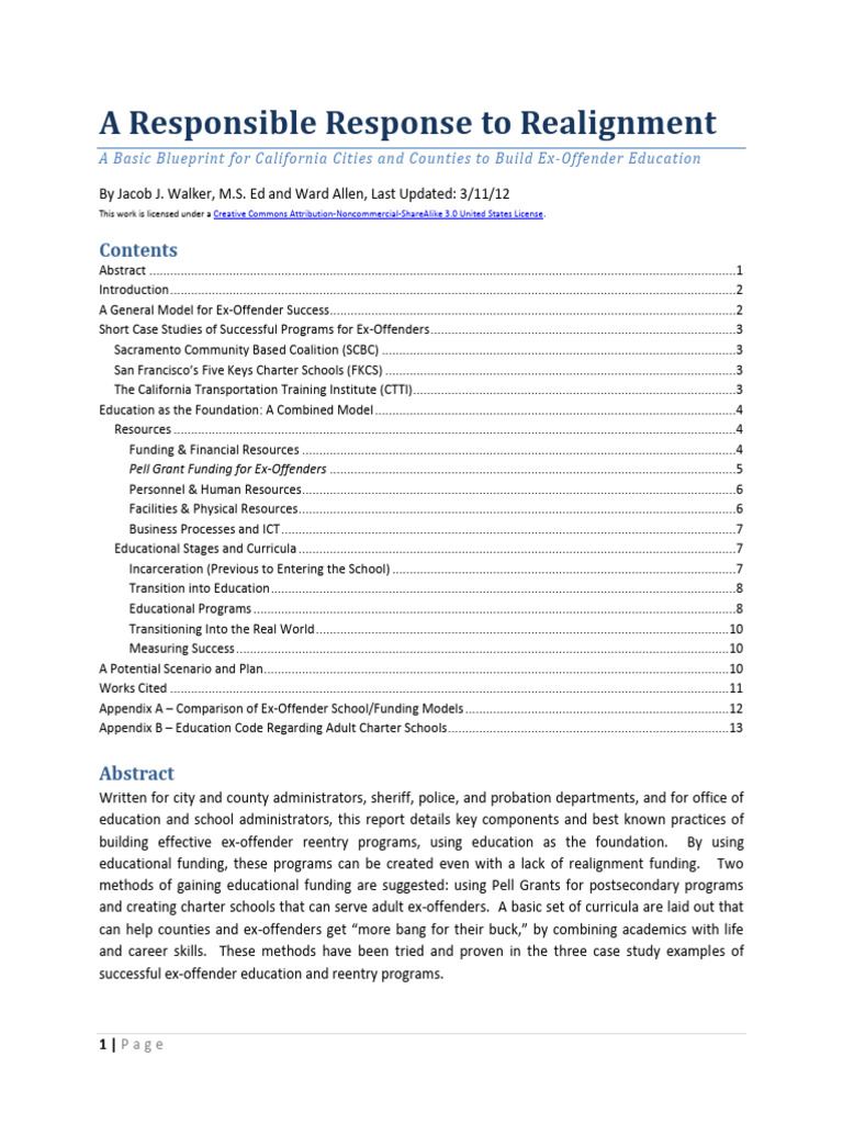 A Responsible Response To Realignment - A Basic Blueprint For ...