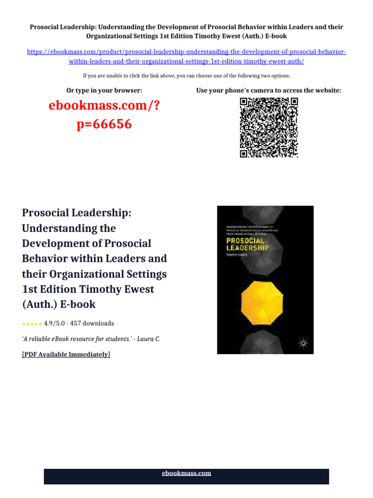 Prosocial Leadership: Understanding The Development of Prosocial ...