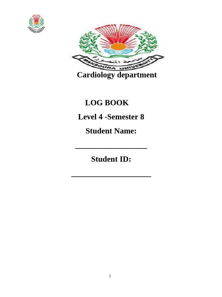 Cardiology Logbook Sem 8 | PDF | Electrocardiography | Heart Valve