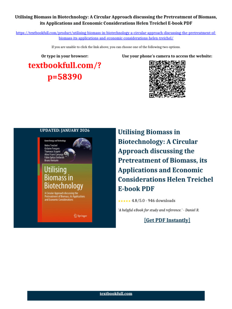 Utilising Biomass in Biotechnology: A Circular Approach discussing the ...