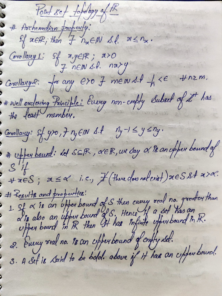 Note1 Metric Space | PDF