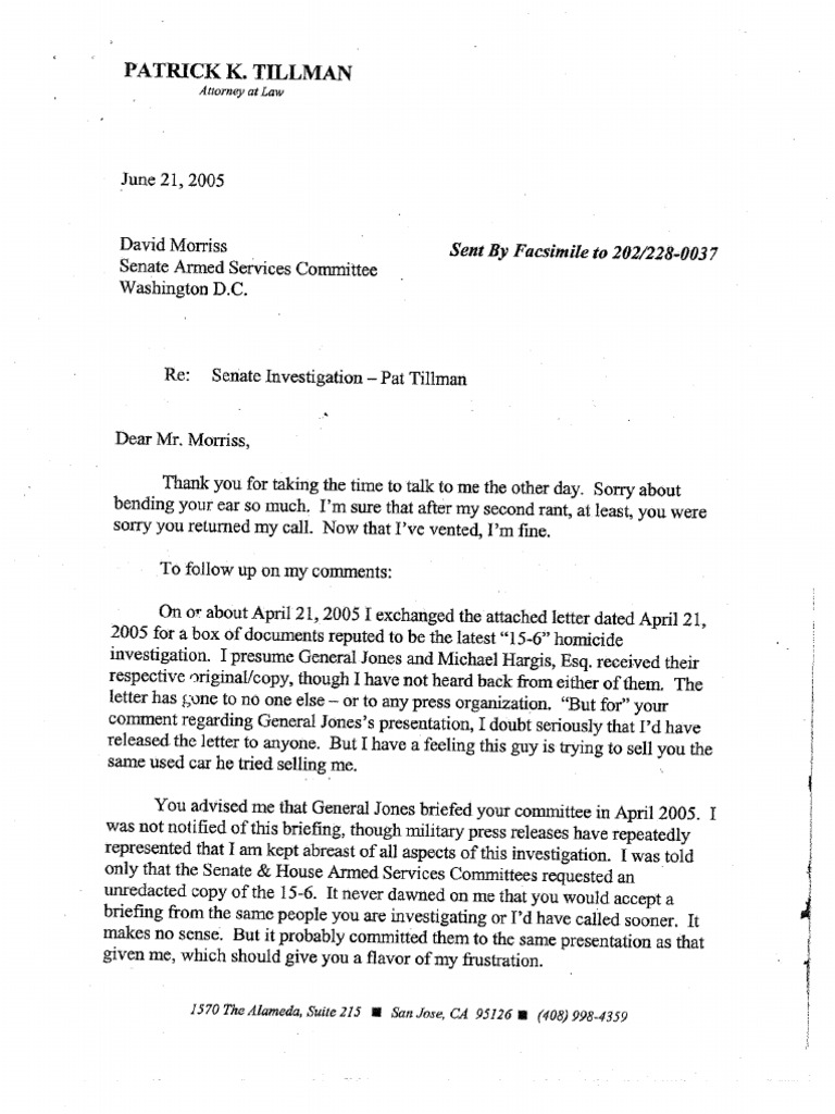 Pat Tillman Letters | PDF | Foreign Language Studies
