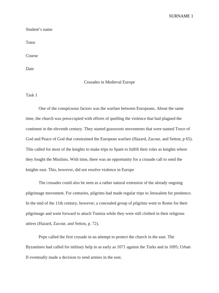 Crusades in Medieval Europe | PDF | Crusades | Middle Ages