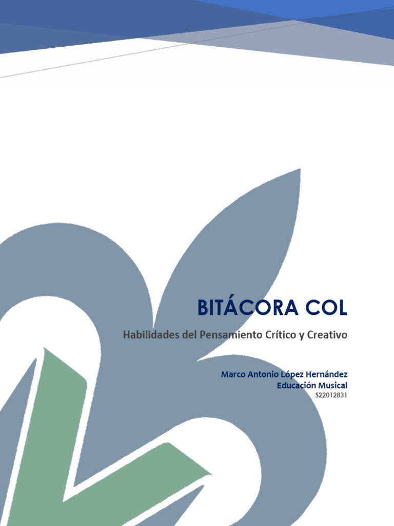 Ac. 15 - Bitácora COL 1 - Marco Antonio - López Hernández | PDF ...
