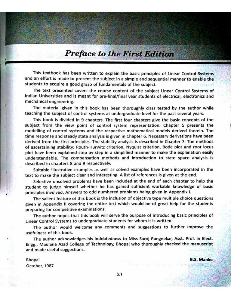 Dokumen.pub Linear Control Systems With Matlab Applications 12nbsped ...