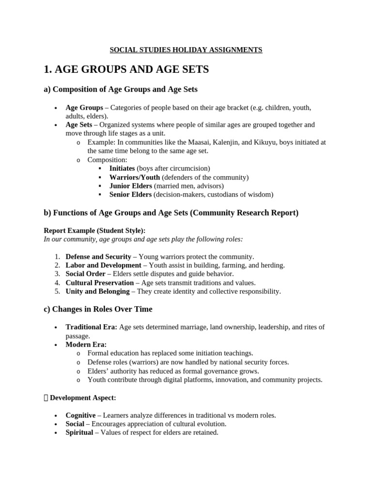 Social Studies Holiday Assignments | PDF | Storytelling | Mask