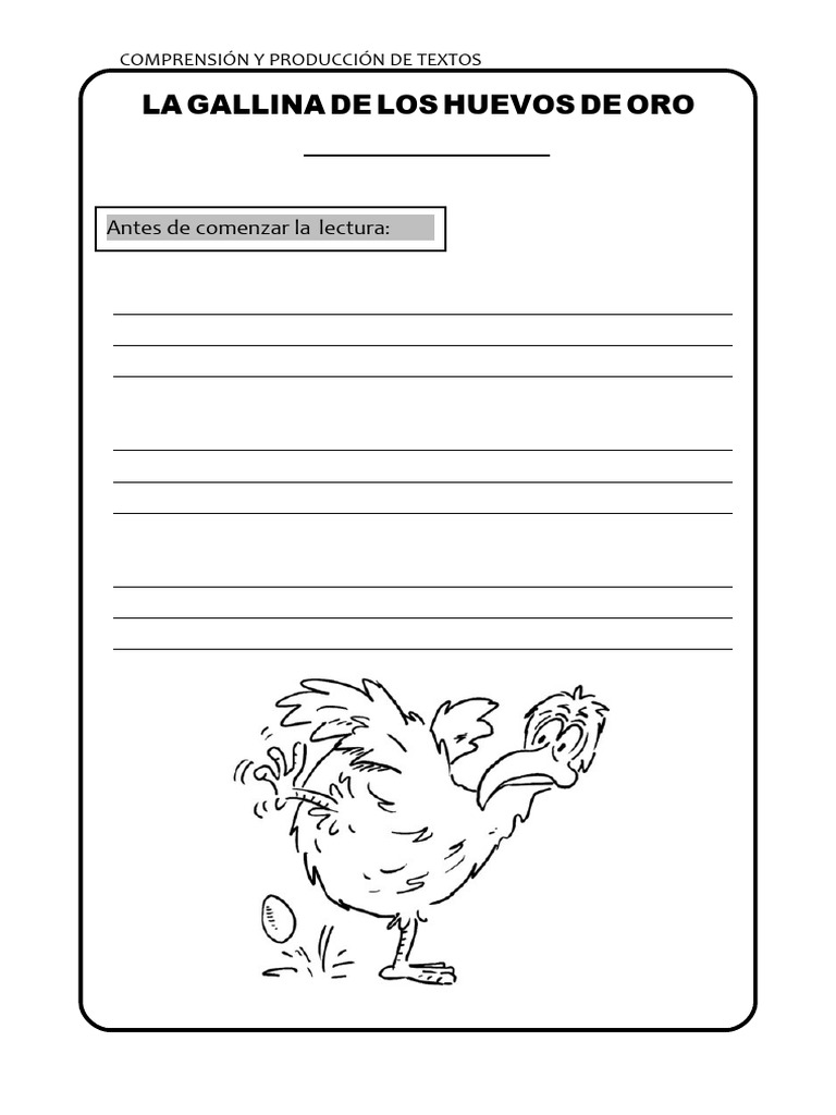 La Gallina de Los Huevos de Oro | PDF | Pollo