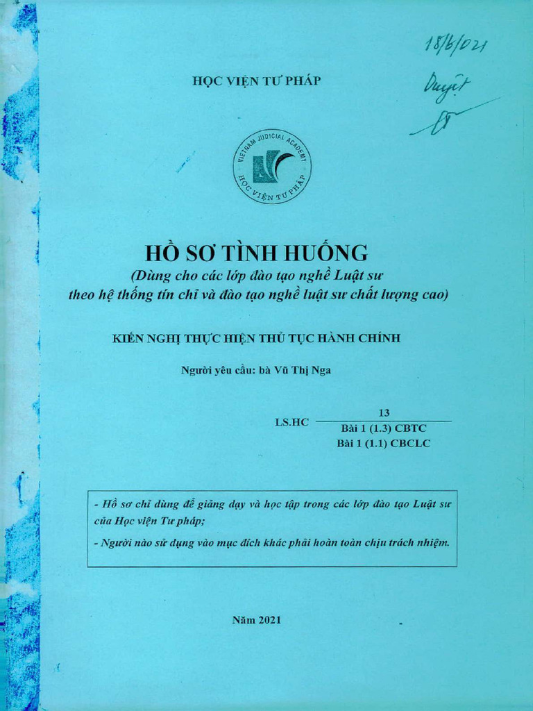 Ho So 13 - Bai 2.3 | PDF