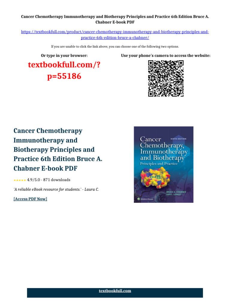 Cancer Chemotherapy Immunotherapy and Biotherapy Principles and ...