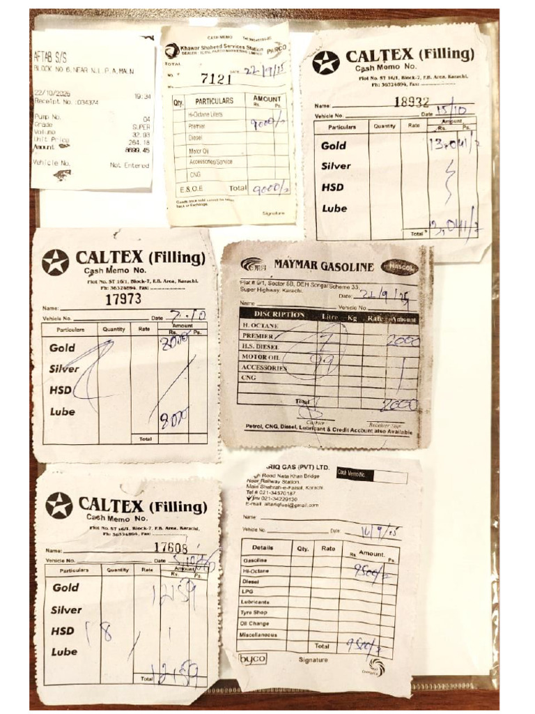 Fuel Slip Sample | PDF