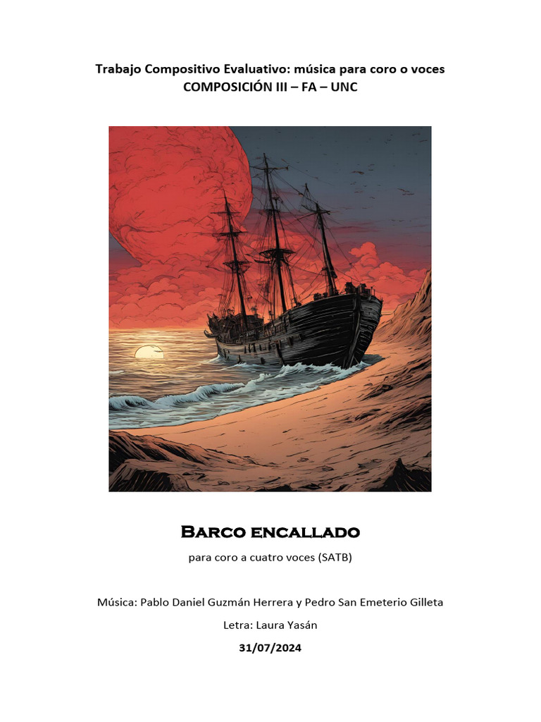 TC Composición III-Barco Encallado-Guzmán, San Emeterio | PDF | Música ...