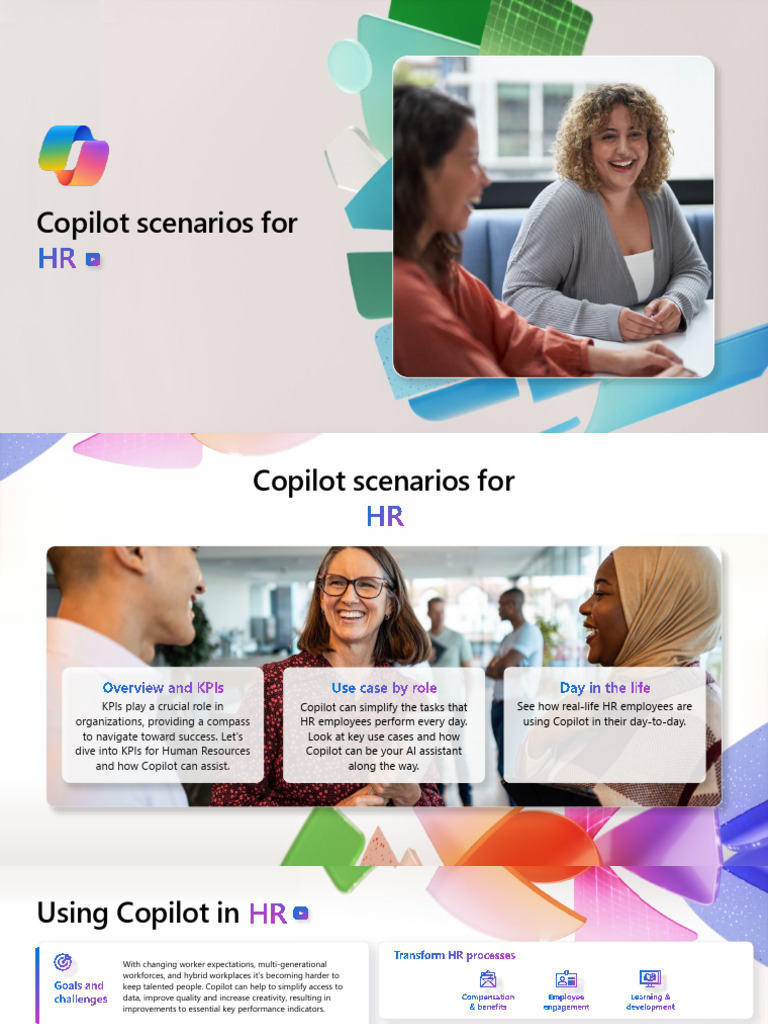 Copilot Scenarios For HR | PDF | Performance Indicator | Human Resources