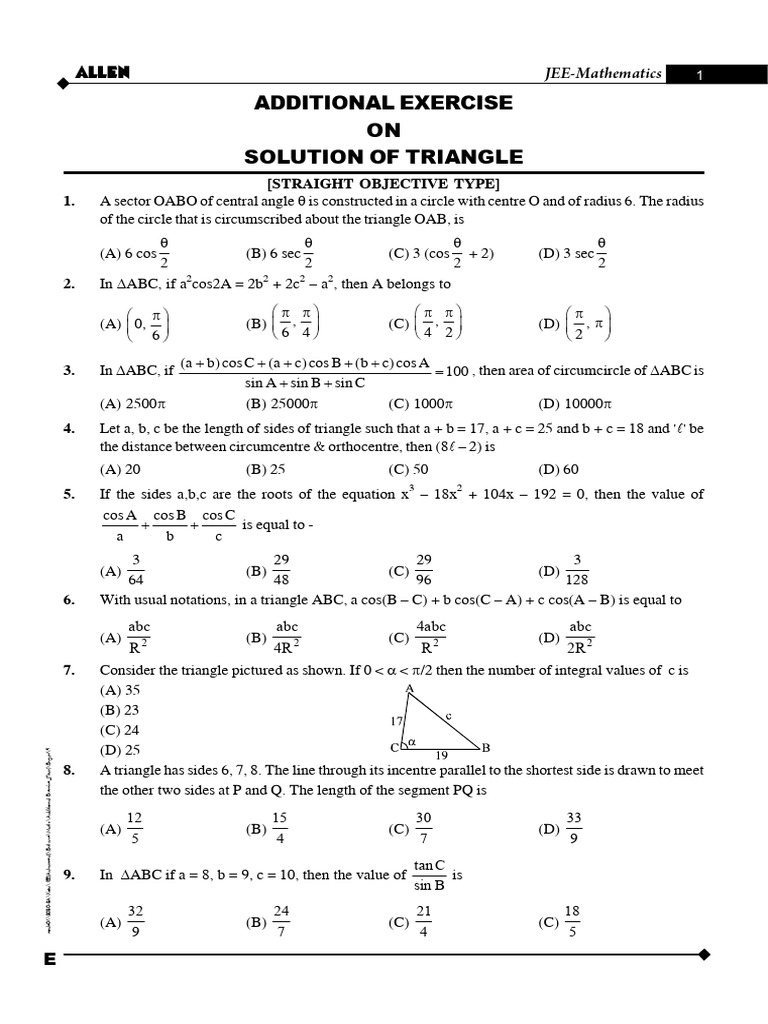 Sot (Solution of Triangles) | PDF | Classical Geometry | Euclidean ...