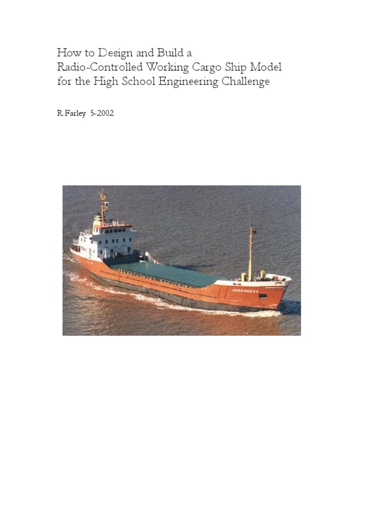 Designing Model Cargo Ships | PDF