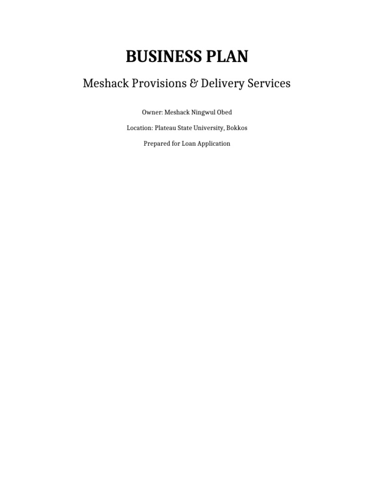 Enhanced Meshack Business Plan-2 | PDF | Loyalty Program | Point Of Sale