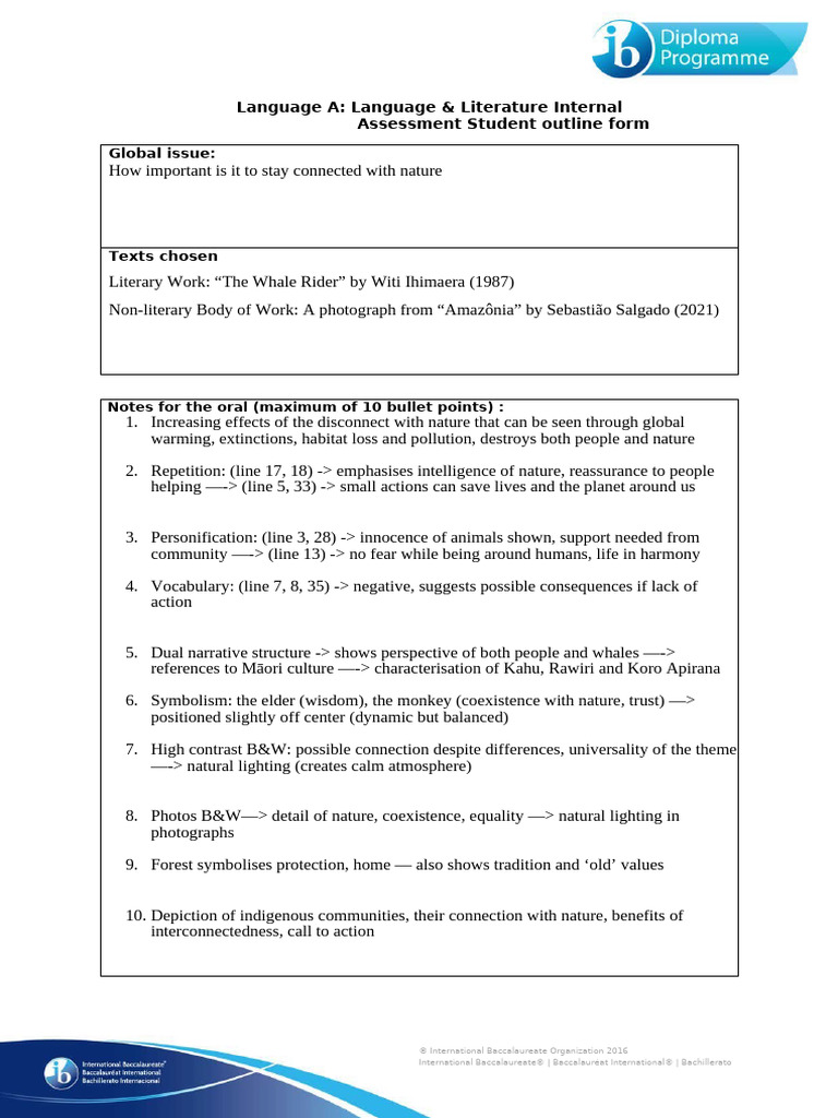 English IO Outline | PDF