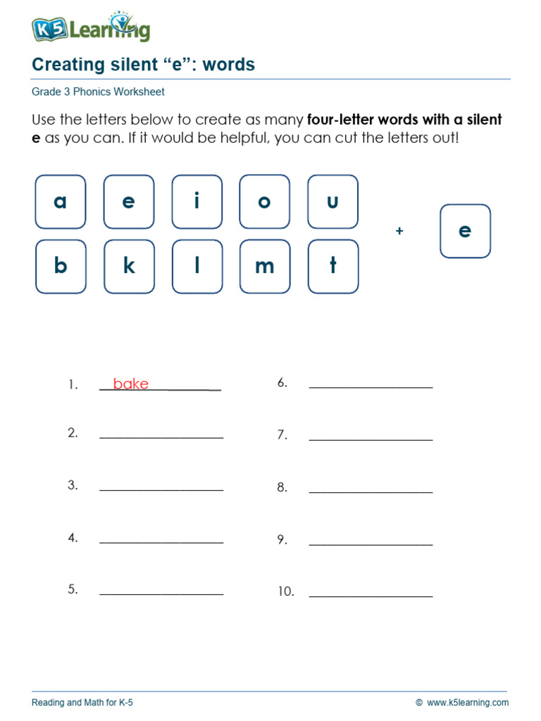 Grade 3 Constructing Words 3ho | PDF