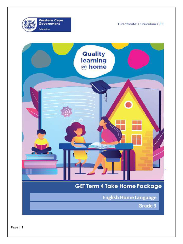 FP Grade 3 English HL Take Home Pack Term 4 | PDF