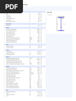 IPE 160 Section Properties Overview | PDF | Bending | Shear Stress
