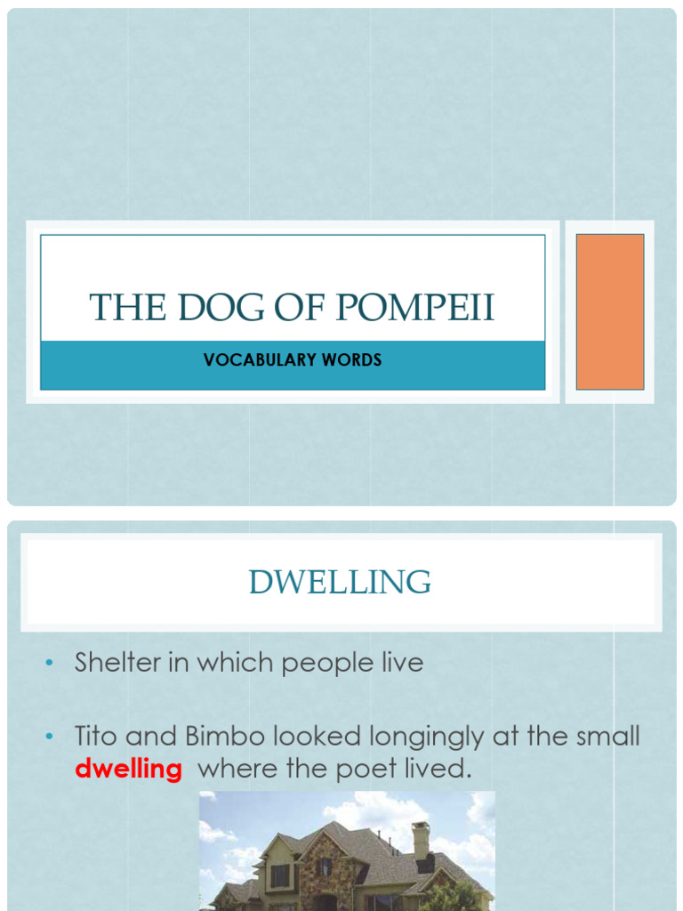 The Dog of Pompeii Vocabulary | PDF