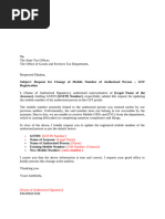 GST Authorization Letter Template | PDF