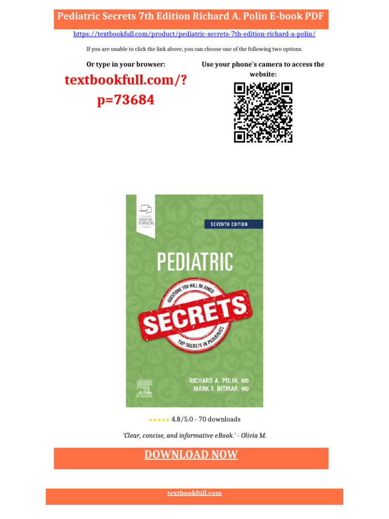 Pediatric Secrets 7th Edition Richard A. Polin eBook fast cloud ...