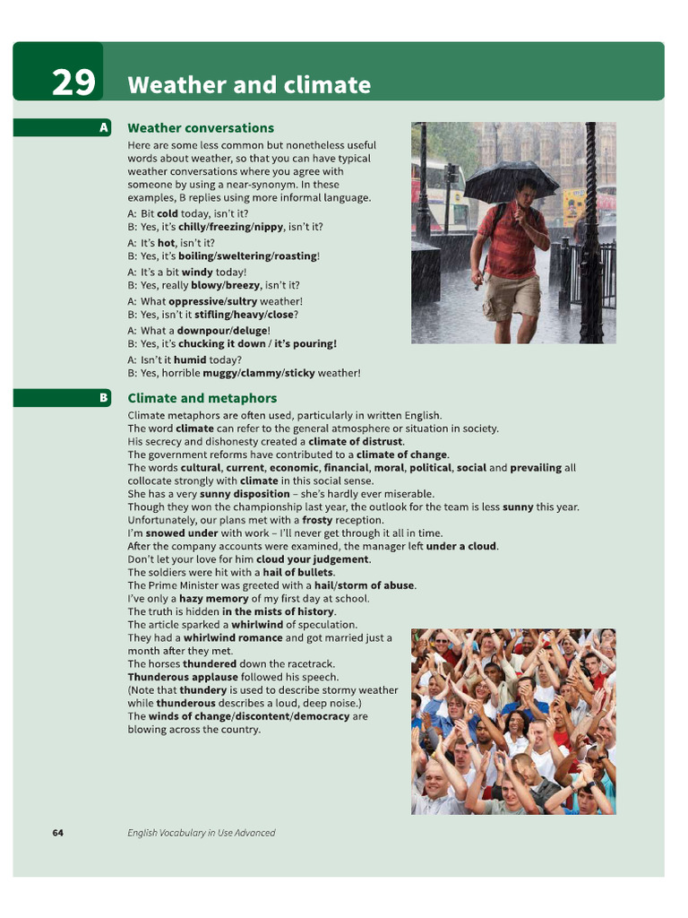 Unit 29 Weather Climate | PDF