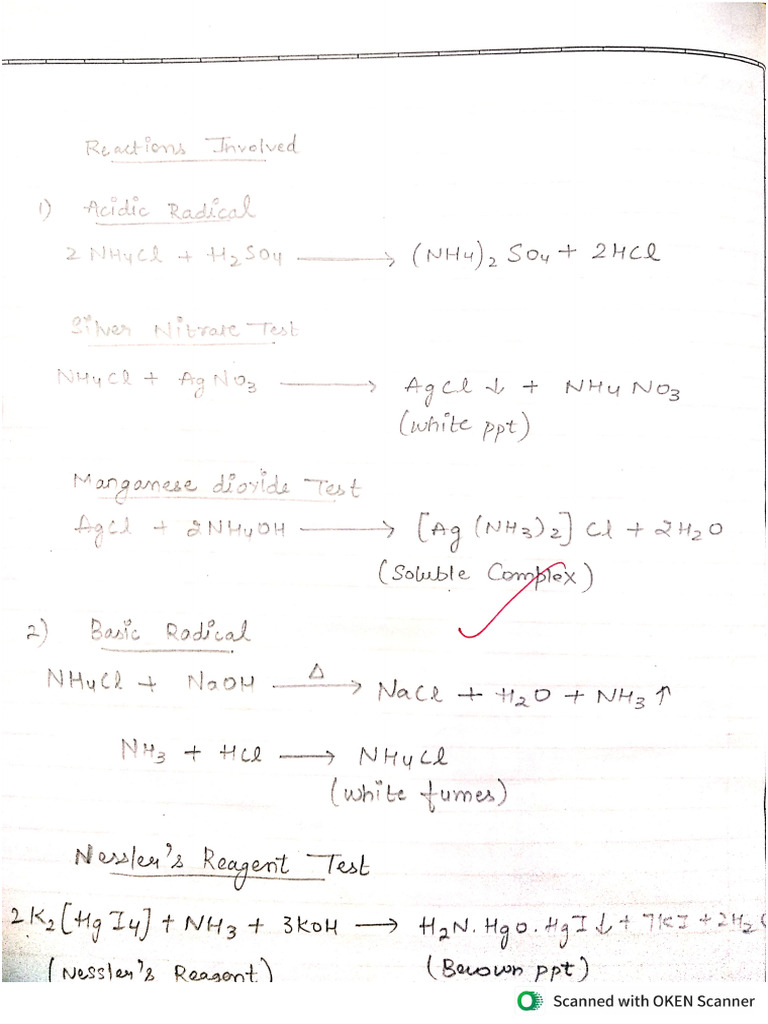 Chemistry Practical File | PDF