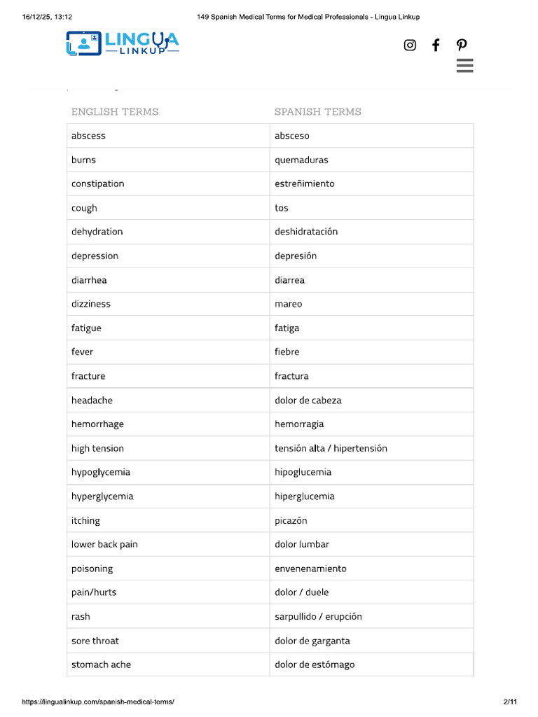 Medical Terms | PDF